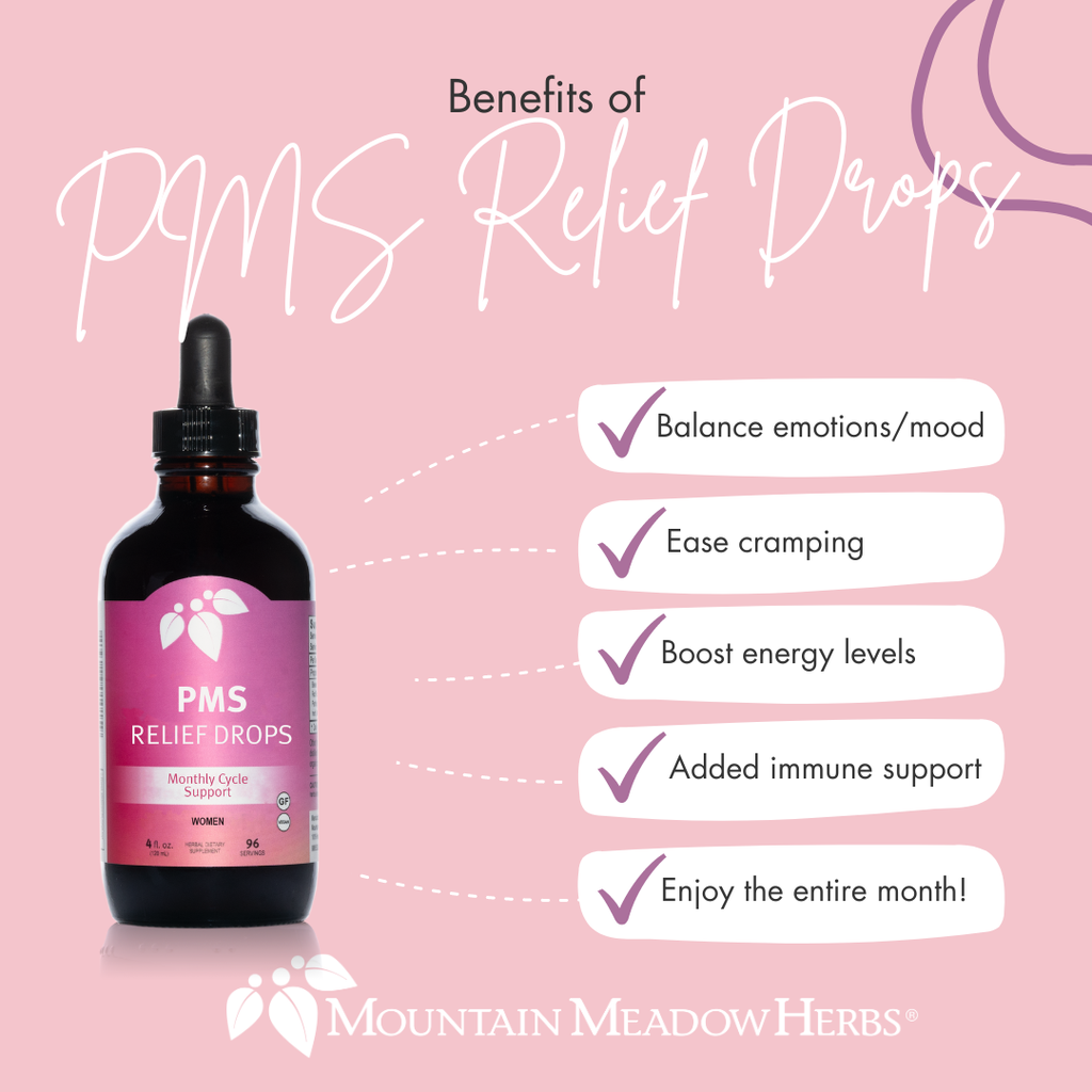 PMS Relief Herbal Tincture 2 oz | Mountain Meadow Herbs